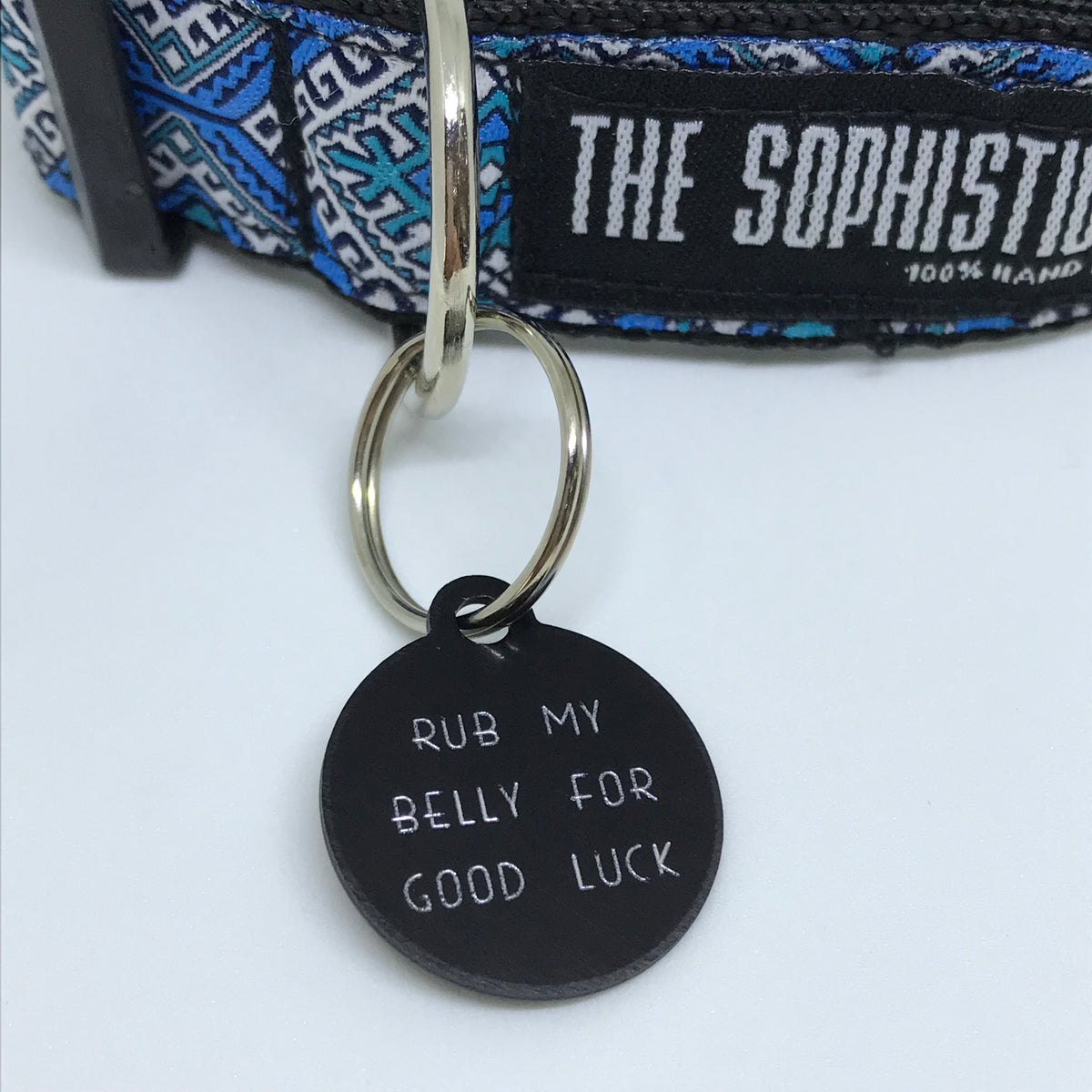 Rub My Belly For Good Luck - Dog Tag– The Sophisticated Pet